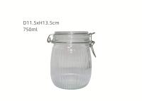 China Scratch Resistant Food Grade Glass Jars L8*W8*H8.3cm Features for sale