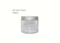 China 390ml Empty Glass Jars With Fresh Sealed Lids For Safe Storage Wide Mouth Kitchen Glass Canister for sale