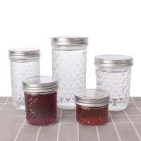 China 500ml Premium Transparent Glass Jar for Dry Food with Carton Packing Free Design Labeling Jar for sale