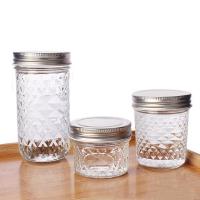 China 650ml Glass Kitchen Canisters Clear Glass Jars for Coffee Bean Cookies Spices Dry Food for sale