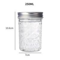 China 250ml Customized Silk Screen Jar Logo Decal Service For Transparent Glass Jars for sale