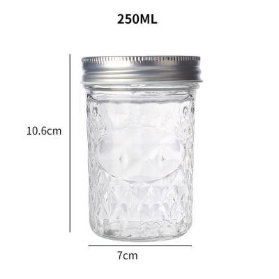 China 250ml Customized Silk Screen Jar Logo Decal Service For Transparent Glass Jars for sale