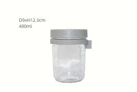 China 400ml Overnight Oats Jars With Lids And Spoon Airtight Oatmeal Containers Leak Proof for sale
