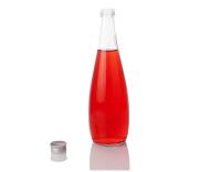 China 350ML Leak Proof Clear Mini Glass Milk Bottles Reusable Dishwasher Safe for sale