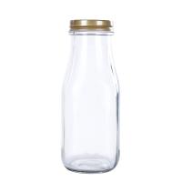 China 300ML Glass Reusable Leak Proof Milk Bottles Dishwasher Safe Varying Capacities for Freshness for sale