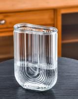 China H18cm Modern Glass Vase Decor Flower Holder Centerpieces for Living Room Kitchen Office for sale