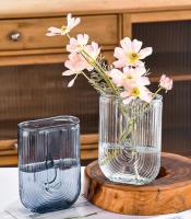 China H18cm Modern Glass Vase Decor Flower Holder Centerpieces for Living Room Kitchen Office for sale
