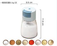 China 160ml Precise Control 0.5g Of Salt Transparent Glass Spice And Salt Shapers Kitchen for sale