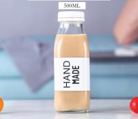 China 500ML Clear mini glass milk bottles Leak Proof Reusable Containers for Fresh Milk Storage for sale