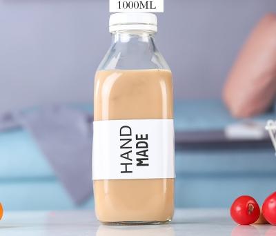 China 1000ML Clear Glass Milk Bottles for Leak-Proof Packaging and Distribution for sale