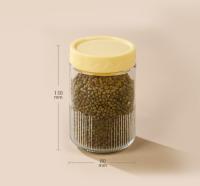 China 500ml Food Storage Jars with Colorful Lids BPA Free Reusable Leakproof for sale
