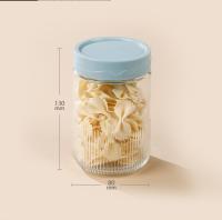 China 500ml Food Storage Jars with Colorful Lids BPA Free Reusable Leakproof for sale