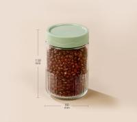 China 500ml Food Storage Jars with Colorful Lids BPA Free Reusable Leakproof for sale