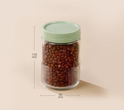 China 500ml Food Storage Jars with Colorful Lids BPA Free Reusable Leakproof for sale