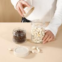 China 500ml Food Storage Jars with Colorful Lids BPA Free Reusable Leakproof for sale