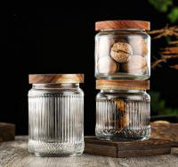 China 500ml Customizable Clear Transparent Glass Jars Logo Design Assistance Available Sample Provided for sale
