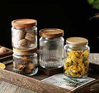 China 700ml Modern Clear Glass Jars with Free Design Assistance Silk Screen Logo Carton Packing for sale