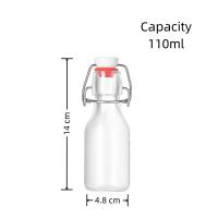 China Leak Proof Clear Small Glass Bottles - Reusable Dishwasher Safe for sale