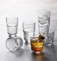 China 300ml Clear Glass Tall Footed Pilsner Glass for B2B Glassware Buyers for sale