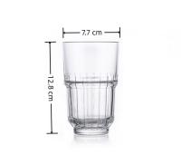 China 380ML Hoshine Joy Clear Glass Drinking Cups for Daily Use for sale