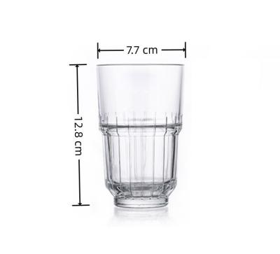 China 380ML Hoshine Joy Clear Glass Drinking Cups for Daily Use for sale