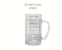 China 410 ML Glass Drinking Cups with Sturdy Design for Reusable Clear Sipping for sale