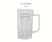 China 335ml Hoshine Joy Clear Reusable Glass Cups Daily Use Glassware for Refreshing Drinks for sale