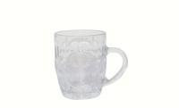 China 255ml Hoshine Joy Clear Embossed Designed Glass Cups for Daily Use for sale