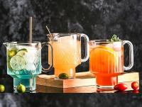 China 600ML Hoshine Joy Clear Reusable Glass Cups Daily Use Tumblers for sale