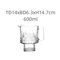 China 600 ML Crystal Clear Tall Footed Pilsner Glass Old Fashioned Bourbon Glass for Everyday Hydration for sale