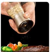 China H18.9cm Fillable 304 Stainless Spice Grinder Steel Grinder for Pepper, Cumin, Sea Salt for sale