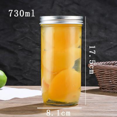 China Clear Glass Jars With Customizable Labels Mason Jars With Metal Airtight Lids Décor Microwave Freeze for sale