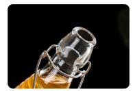China 1000ml Capacity Clear Leak Proof Small Glass Bottles Reusable Vintage Glass Milk Jars For Refrigerator Storage for sale