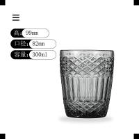 China Hoshine Joy 300ml Grey Colored Everyday Glass Drinking Cups for sale