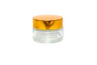 China 15ML Transparent Glass Cosmetic Jars with Screw Caps for Cosmetic Packaging for sale