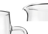 China 50 OZ Clear Glass Water Pitcher 304 Stainless Steel Lid OEM Service for sale