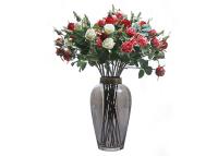China Modern Glass Vase Simple Style Creative Geometric Shape Mouth Blowing Craft for sale