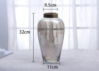 China Modern Glass Vase Simple Style Creative Geometric Shape Mouth Blowing Craft for sale