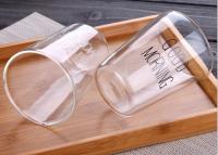 China 400ml Clear Personalized Glass Cup For Breakfast Water Juice Milk for sale