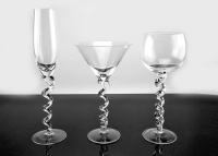 China Extra Long Stem Wine Glasses , Vintage Wine Glasses Elegant Feature for sale