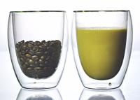 China Double Wall Personalized Glass Cup / Custom Made Glass Cups OEM Service for sale