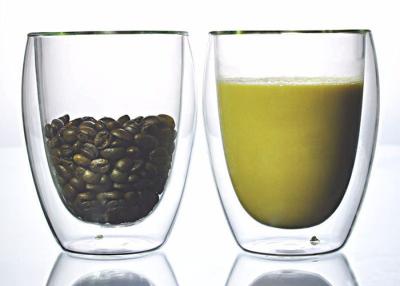 China Double Wall Personalized Glass Cup / Custom Made Glass Cups OEM Service for sale