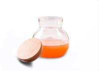 China 550ml Glass Food Storage Jars High Borosilicate Glass Unique Shape for sale