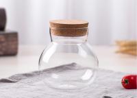 China 550ml Glass Food Storage Jars High Borosilicate Glass Unique Shape for sale