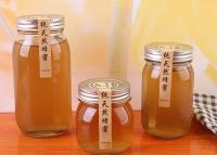 China 300ml 500ml 750ml Glass Honey Jars / Honey Packaging Containers for sale