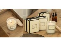China Frosted Long Stem Tealight Candle Holders Wooden Lid Elegant Feature for sale
