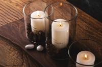 China High Borosilicate Glass Cylinder Candle Holder / Crystal Candle Holder for sale
