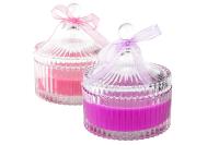 China Luxury Glass Cylinder Candle Holder Tent Shape SGS CE Certification for sale