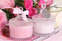China Luxury Glass Cylinder Candle Holder Tent Shape SGS CE Certification for sale