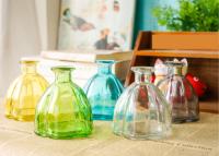 China Colored Decorative Glass Vases , Large Clear Glass Vase OEM Service for sale